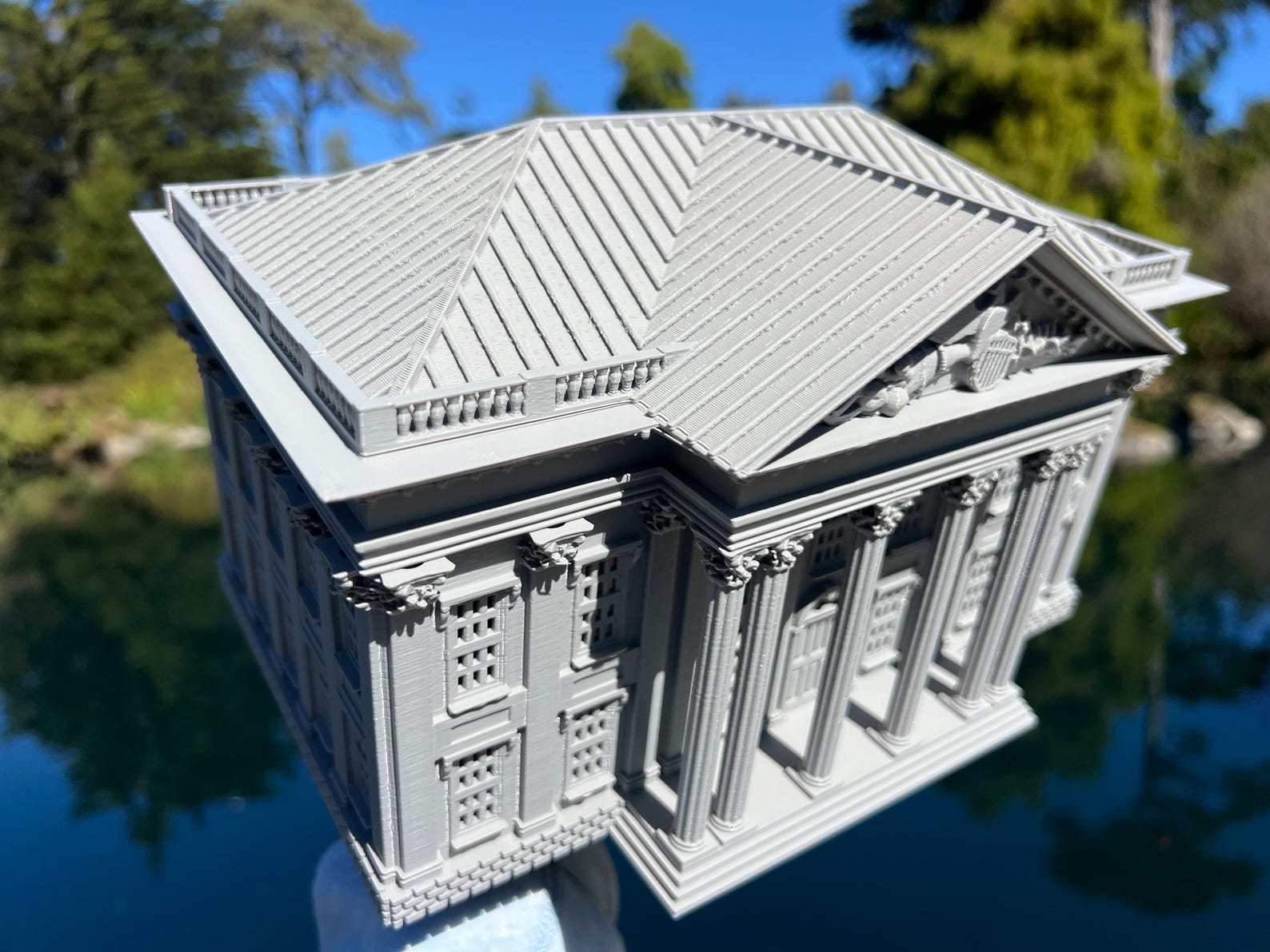 Miniature First Bank of the United States Hamilton Ho-scale 1:87 Built ...