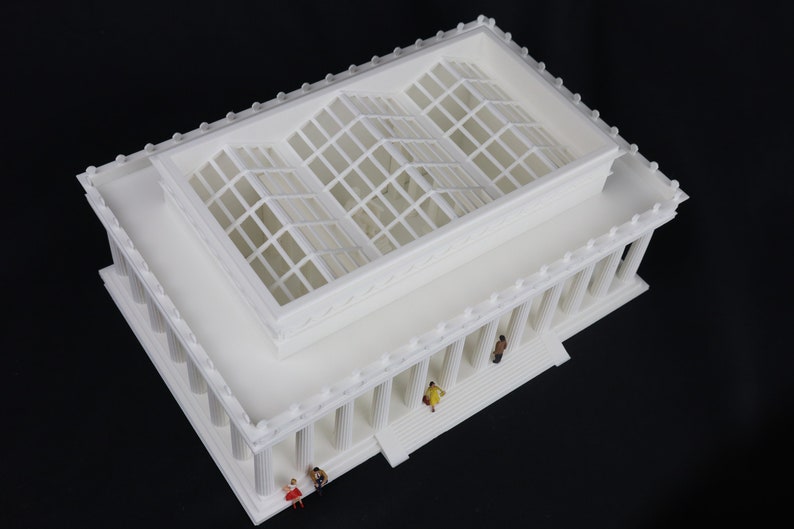 Miniature Lincoln Memorial Washington DC White ho-scale - Etsy
