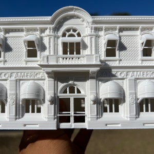 Miniature Ho-scale Victorian #39 Main Street Bank 1:87 Model - Etsy