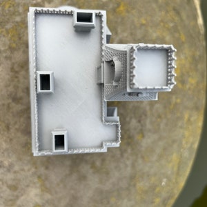 Miniature #37 Gray N-scale Addams House Victorian Mansion Nevermore ...