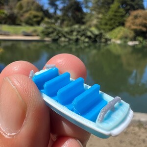 N-scale COLOR Miniature Small Boat World Tour Theme Park Ride Built W ...