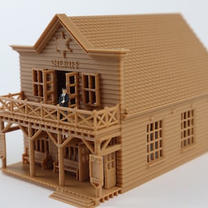 Small Miniature Old West Sheriff's Office/jailhouse Assembled N-scale 1 ...