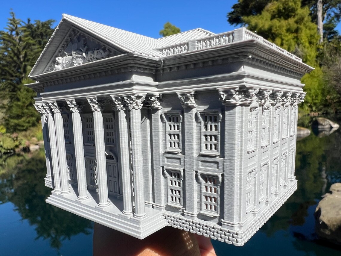 Small Miniature First Bank of the United States Hamilton N-scale 1:150 ...