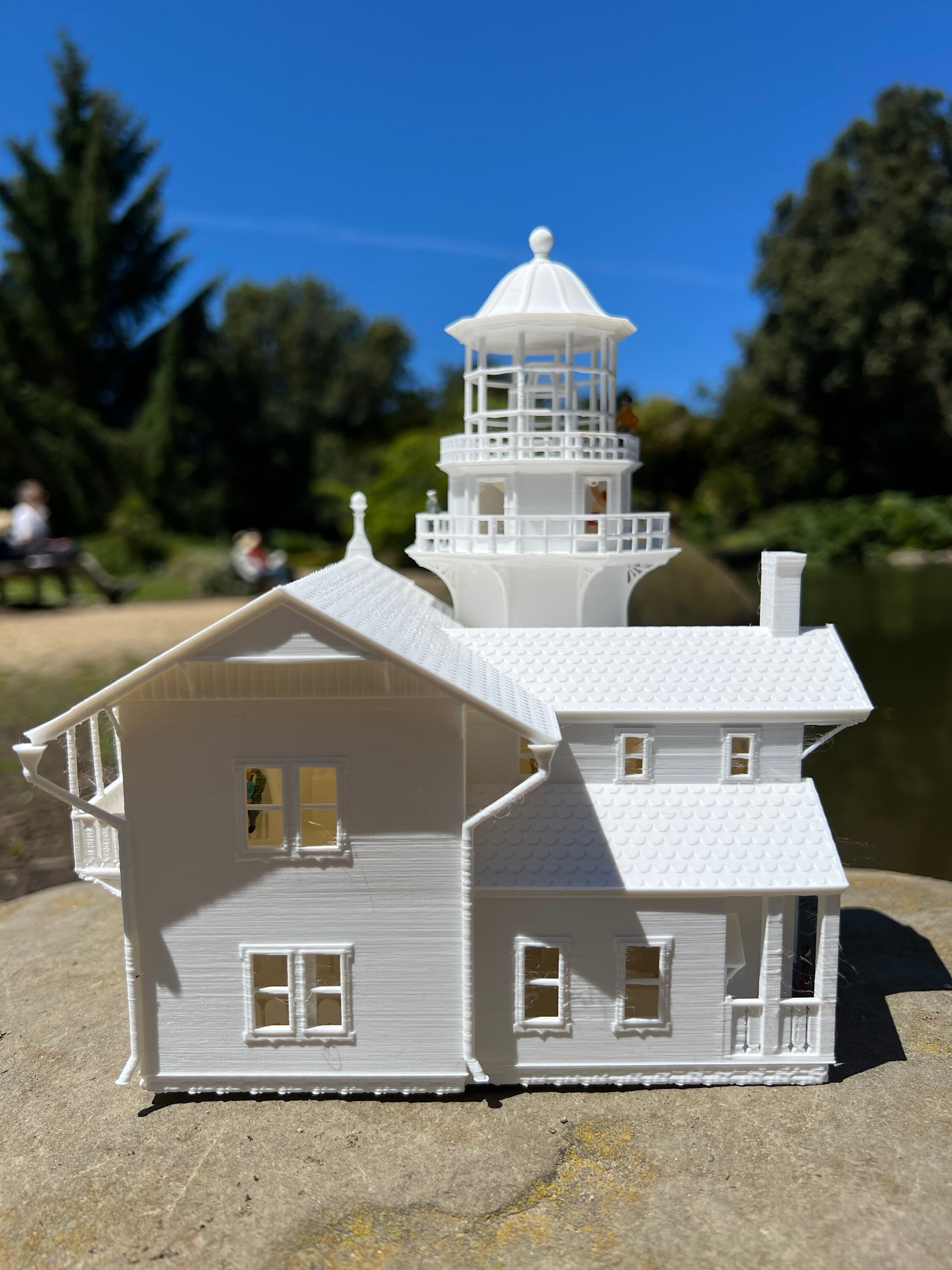 Miniature Victorian #10 Lighthouse Train Layout HO Scale - Etsy