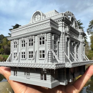 Miniature Union Train Station N-scale 1:160 Gray - Etsy