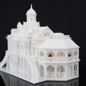 Small Miniature N-scale Port Royal Estate of New Orleans Assembled W ...