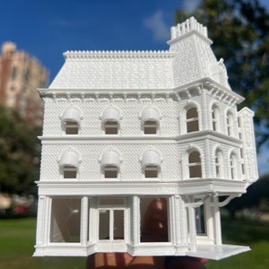 Miniature Ho-scale Victorian Main Street Market House Coffee Shop 1:87 ...