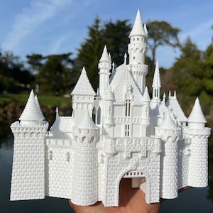 Miniature Neuschwanstein Sleeping Castle Miniature #40 White Ho-scale ...