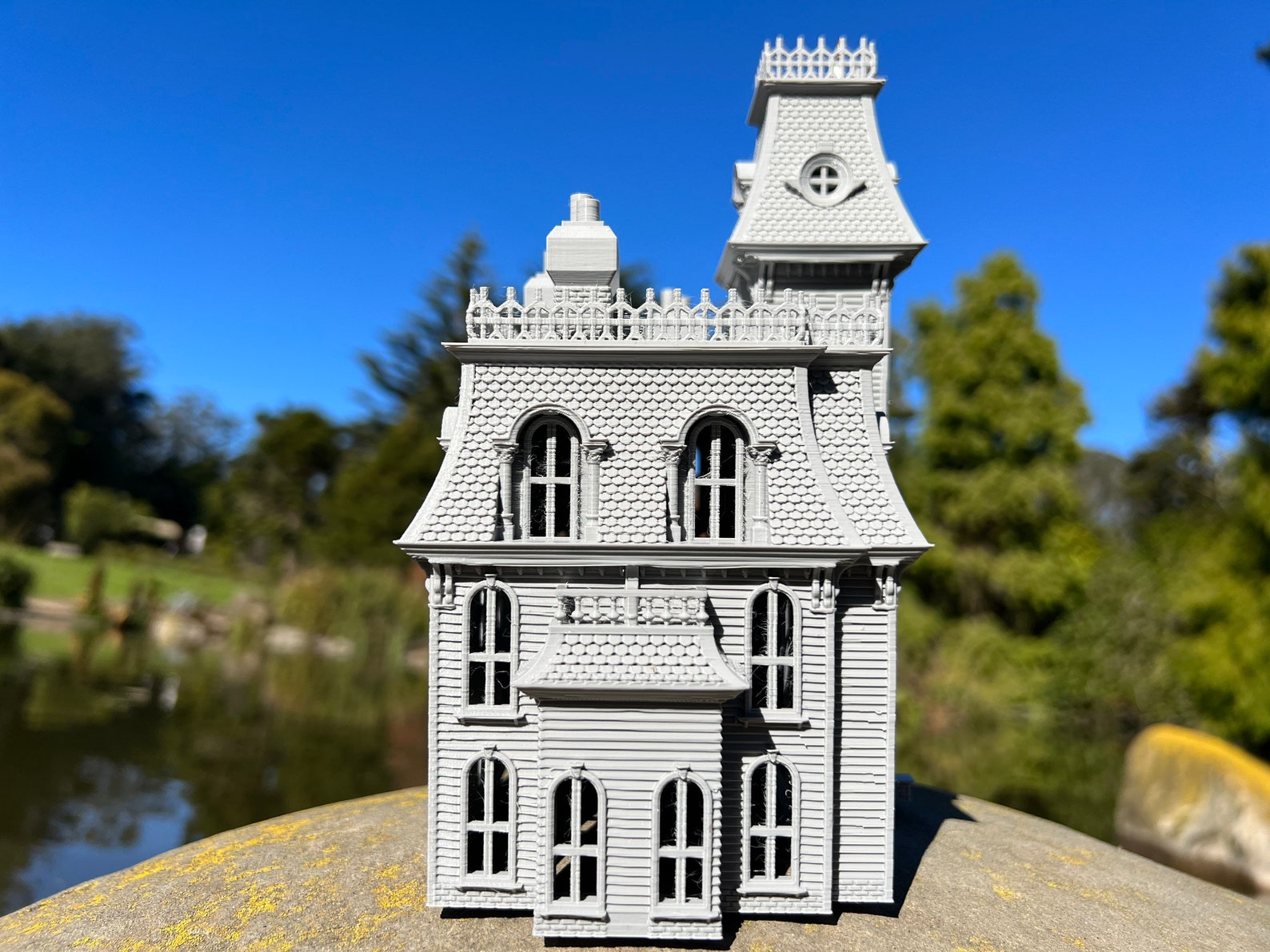Miniature 37 Gray Ho-scale Addams House Victorian Mansion - Etsy