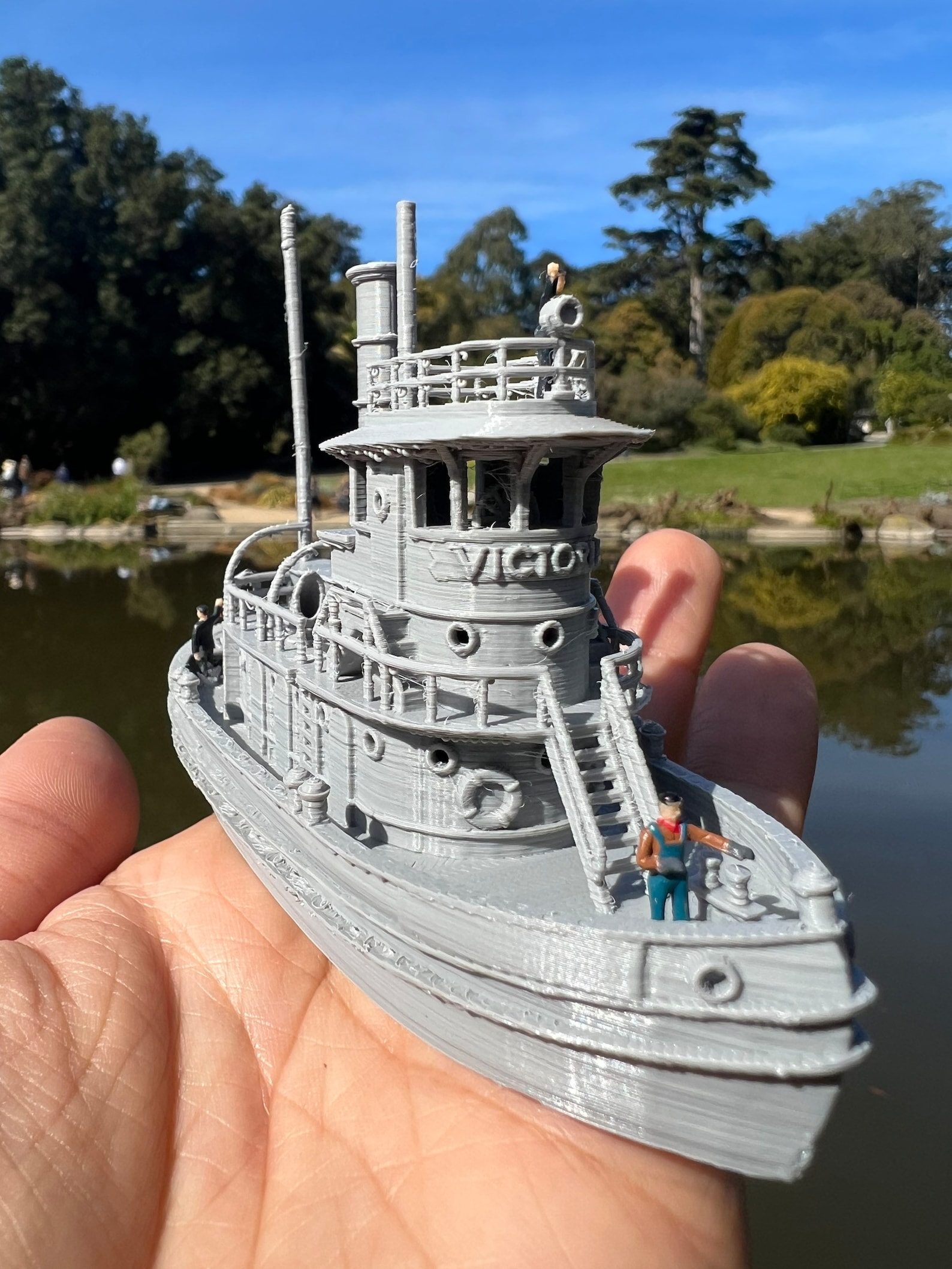 Miniature N Scale Railroad Tugboat Built Train Layout 1:160 - Etsy