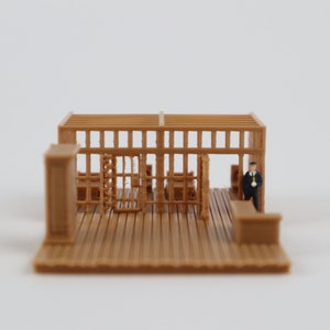 Small Miniature Old West Sheriff's Office/jailhouse Assembled N-scale 1 ...