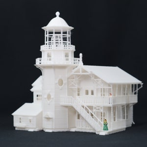 SMALL N-scale Miniature Victorian #9 Lighthouse Train Layout W ...