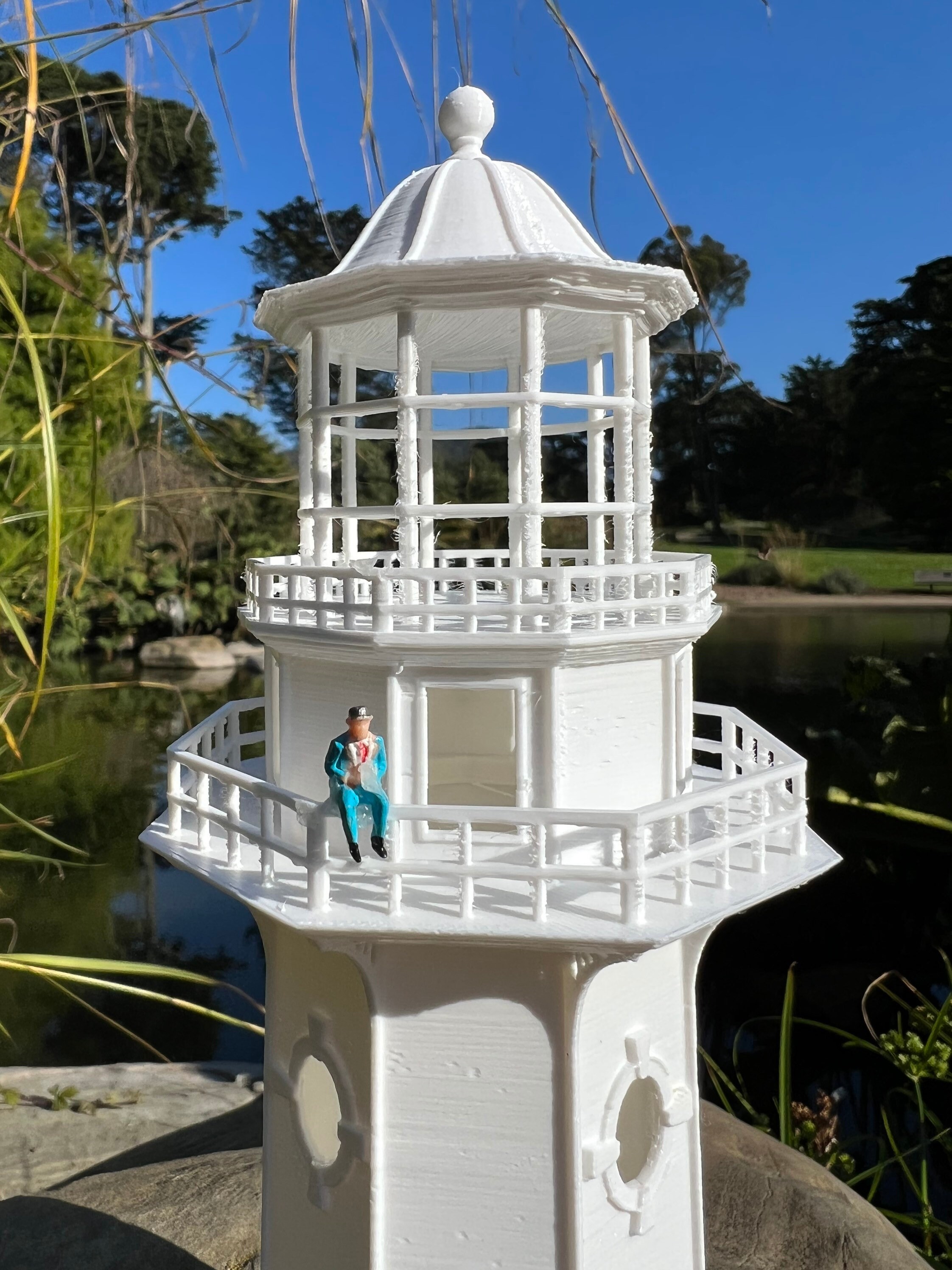 Miniature Victorian 10 Lighthouse Tower N Scale 1:160 White - Etsy