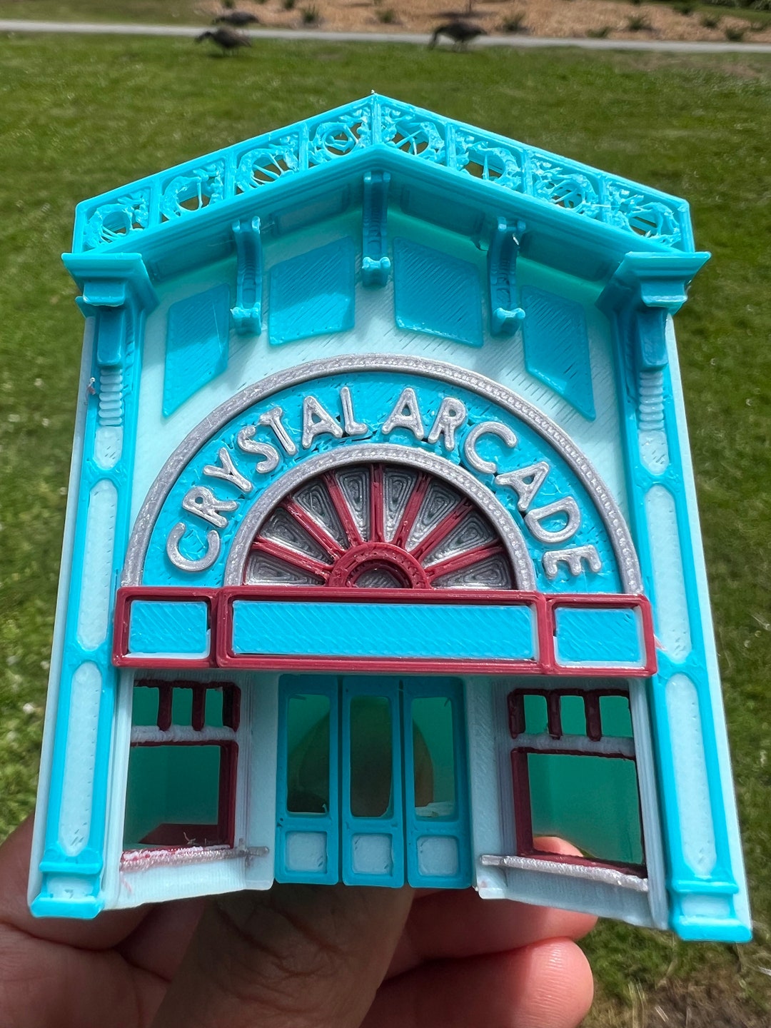 Small COLOR N-scale Victorian Main Street Crystal Arcade Facade ...