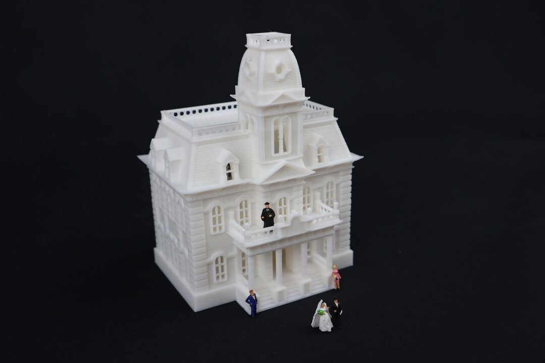 Small Miniature N-scale Victorian #19 CITY HALL W/ Interiors Assembled ...
