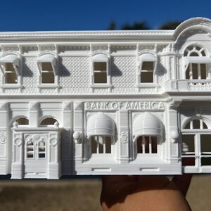 Miniature Ho-scale Victorian #39 Main Street Bank 1:87 Model - Etsy