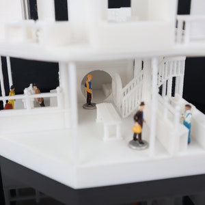 Gold Rush Bay Ho-scale “APG Bank” Classical Beaux-arts Built White 1:87 ...