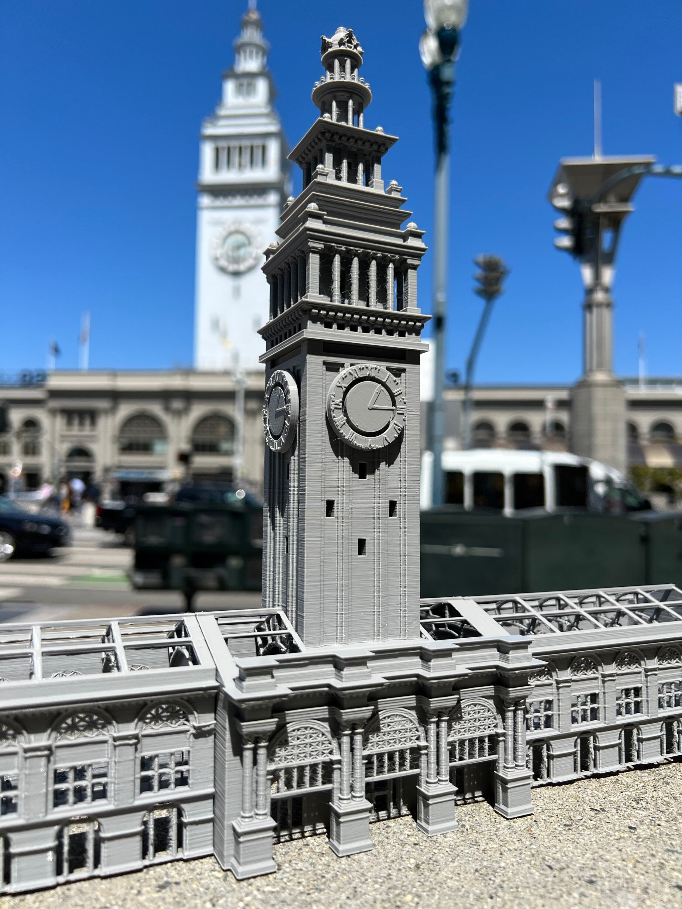 Miniature Ferry/train Station & Clock Tower N 1/160 Scale - Etsy