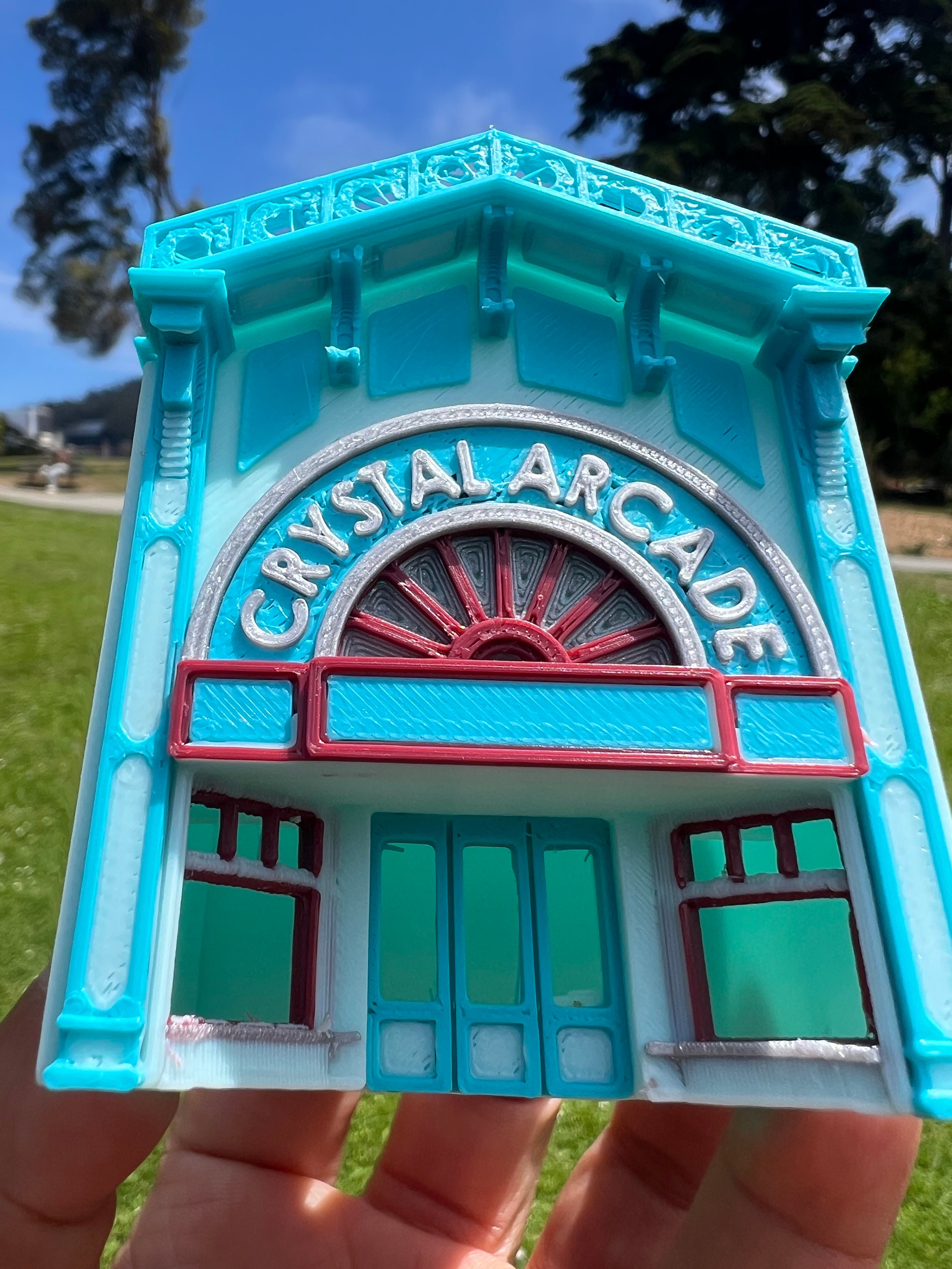 Small COLOR N-scale Victorian Main Street Crystal Arcade Facade ...