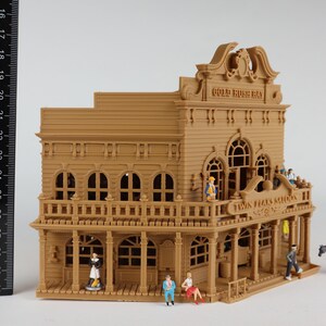 Miniature Old West #1 Saloon/hotel Built Ready HO Scale Interiors ...