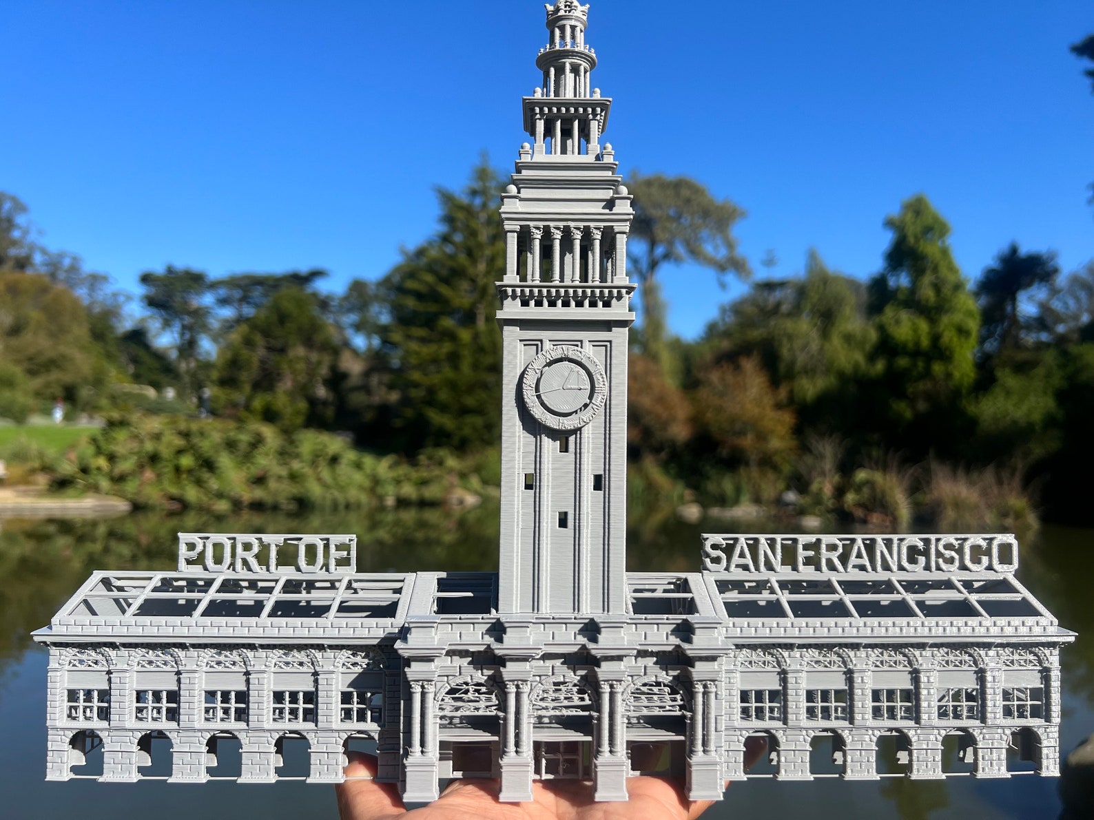 Miniature SF Ferry/train Station & Clock Tower N (1/160) Scale for ...