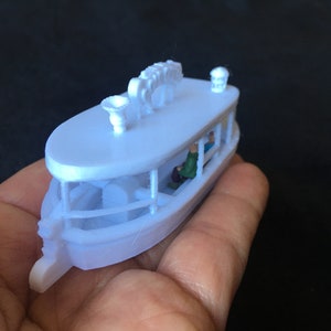 Ho-scale Passenger Cruise Boat “the Gold Queen” Miniature Ship Jungle ...
