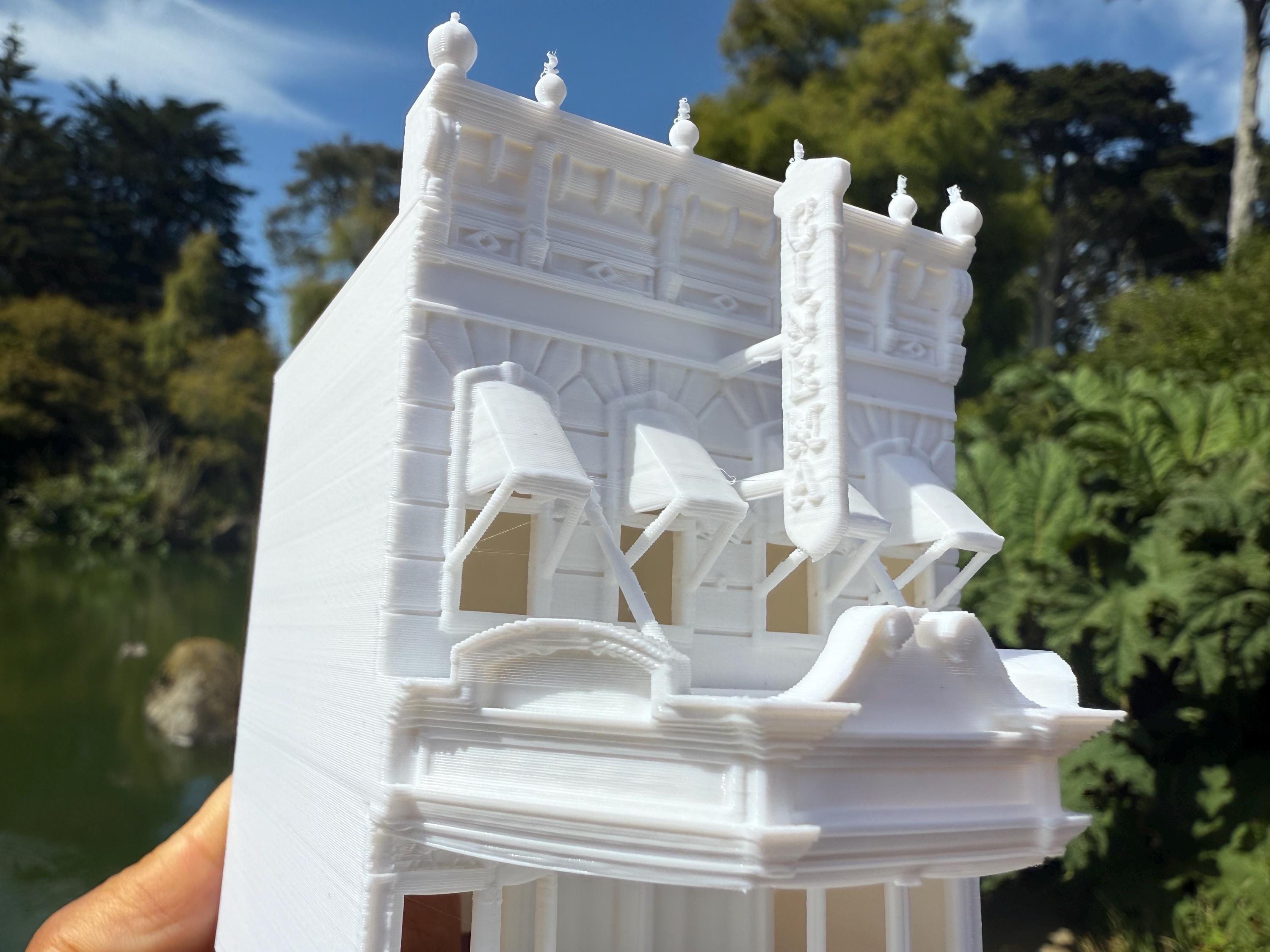 Miniature N-scale Victorian World Main Street Cinema Building Assembled ...