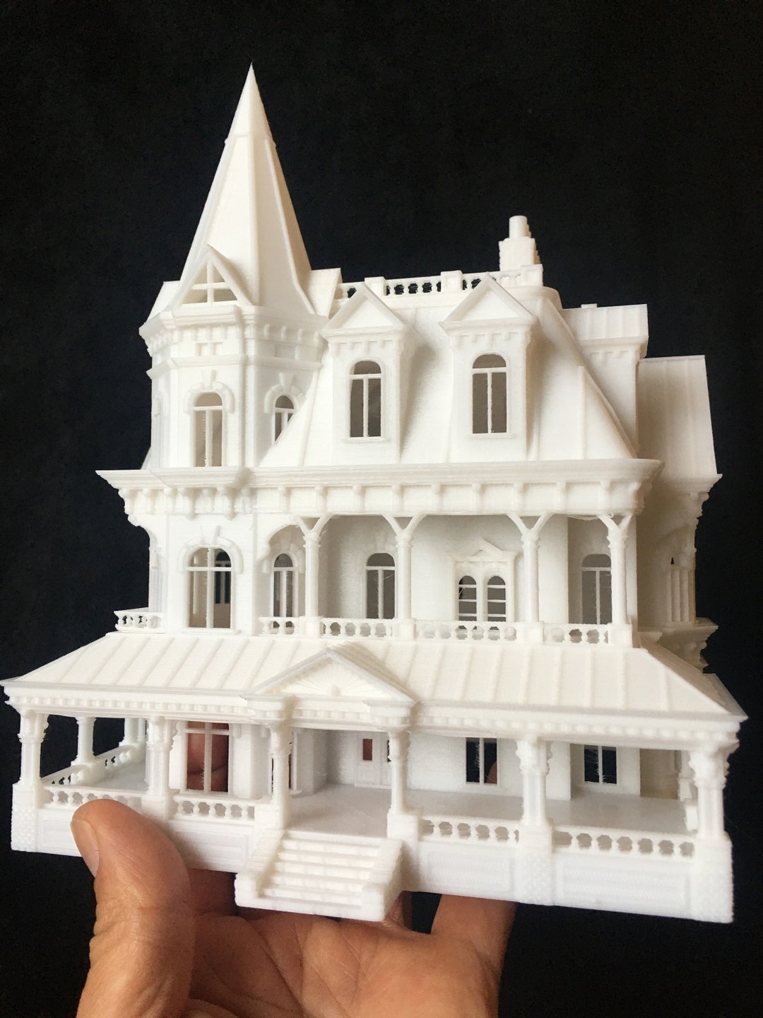 Miniature Victorian #12 Mansion "madam Sally House" Assembled Gothic - Etsy