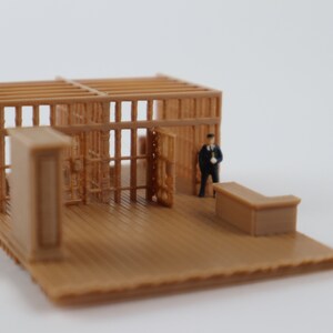 Small Miniature Old West Sheriff's Office/jailhouse Assembled N-scale 1 ...