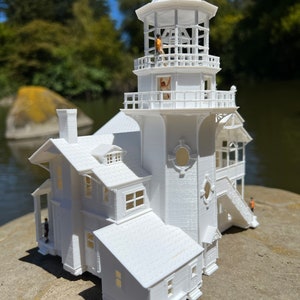 Miniature Victorian #10 Lighthouse Train Layout HO Scale - Etsy