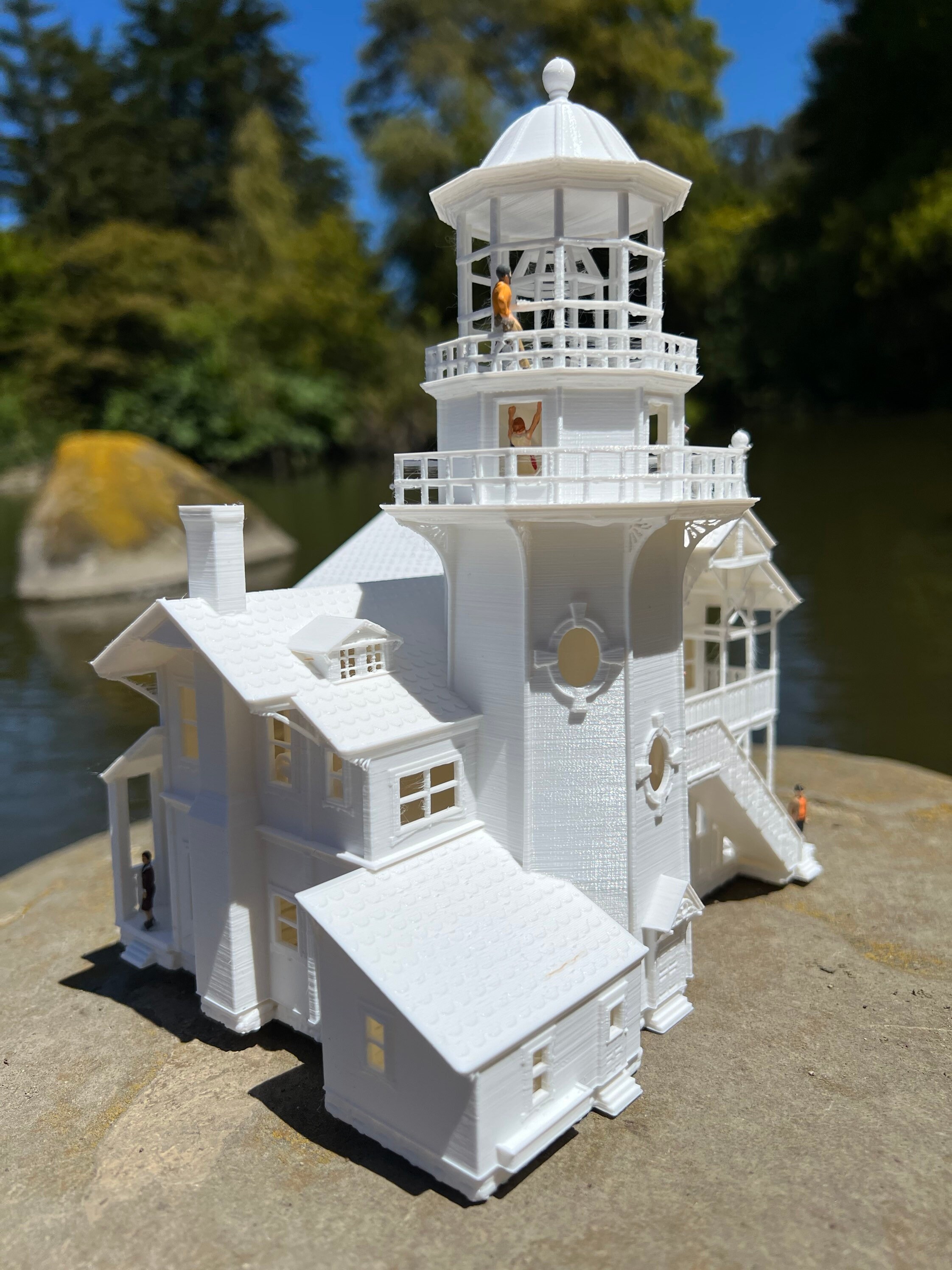 Miniature Victorian #10 Lighthouse Train Layout HO Scale - Etsy