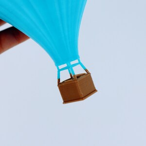 Miniature BLUE COLOR HO Scale 1/87 Hot Air Balloon for Model Train or ...