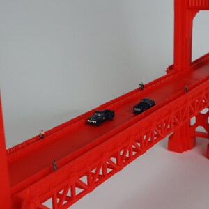 Miniature Scale Model San Francisco Golden Gate Bridge (n-scale Figures ...