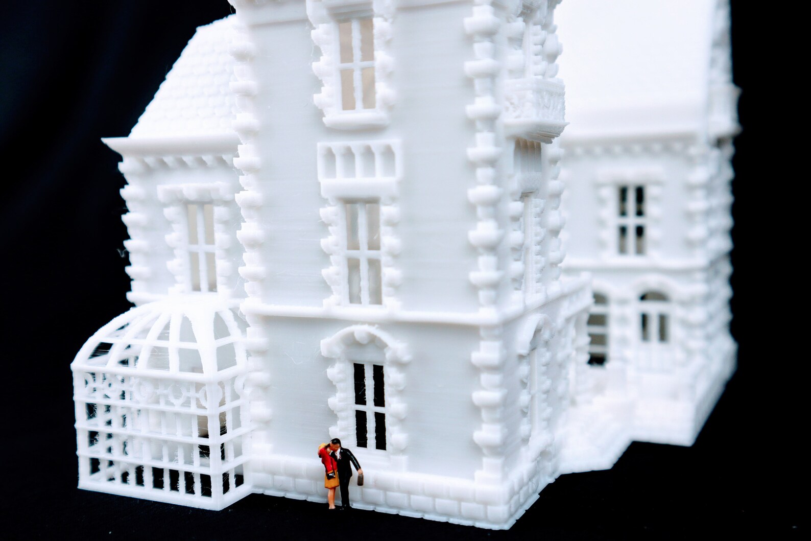 Small Miniature N-scale Miniature crystal Manor - Etsy