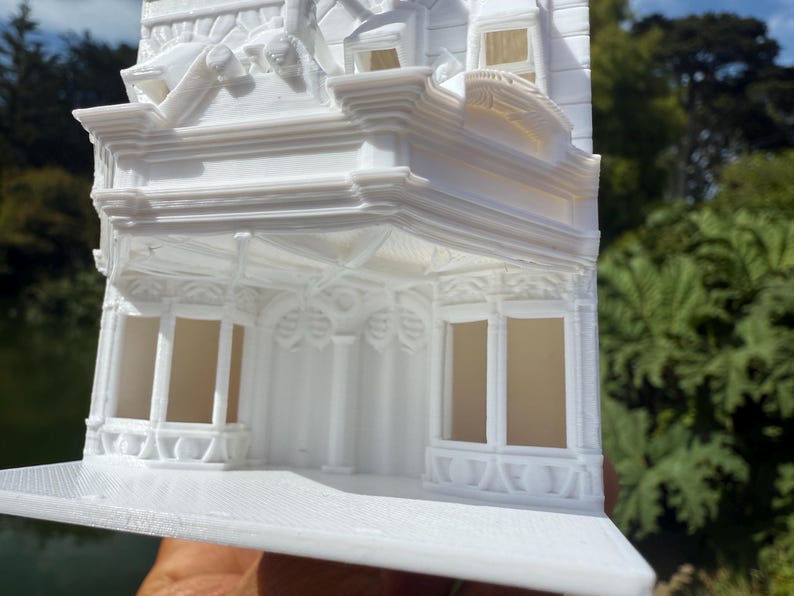 Miniature N-scale Victorian World Main Street Cinema Building Assembled ...