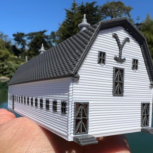 Miniature COLOR N-scale Yellowstone Barn 2 Built Assembled Old West - Etsy