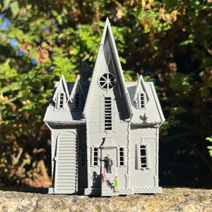 Miniature Gray N-scale Gru Villain House Gothic Victorian Minion ...