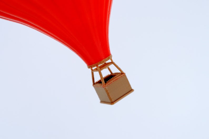 Miniature RED COLOR Ho-scale 1/87 Hot Air Balloon for Model | Etsy