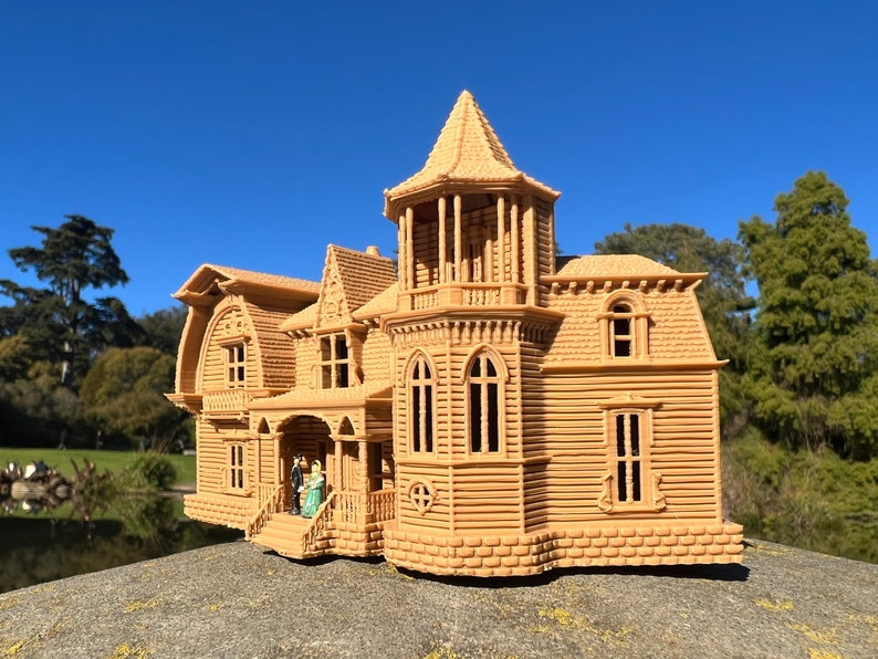 Miniature 38 Brown N-scale Munster House Victorian Mansion - Etsy