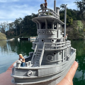 Miniature HO Scale Railroad Tugboat Built Train Layout 1:87 - Etsy