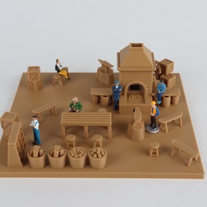 Blacksmith Shop Ho-scale Miniature Wood Color HO Scale Old West ...