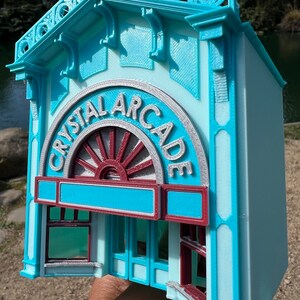 Miniature COLOR Ho-scale Victorian Main Street Crystal Arcade Facade ...