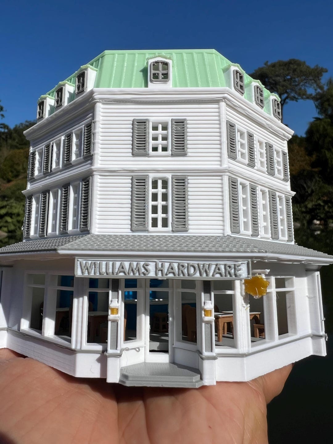 Miniature COLOR Ho-scale Stars Hollow Luke’s Diner Williams Hardware ...