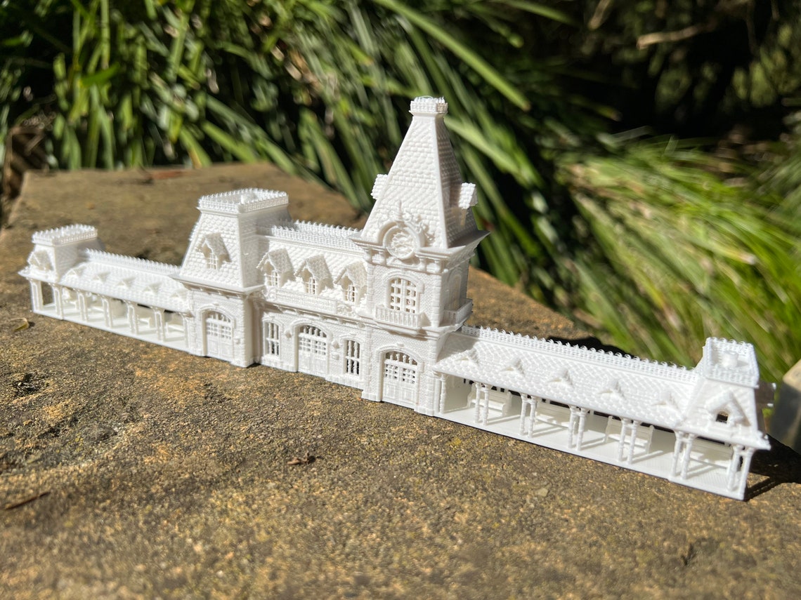 Small Miniature N-scale Victorian 36 Main Street Station | Etsy