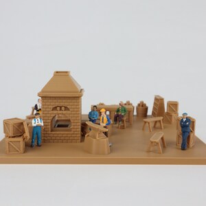 Blacksmith Shop Ho-scale Miniature Wood Color HO Scale Old West ...