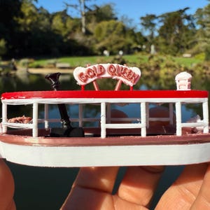 COLOR Ho-scale Passenger Cruise Boat “the Gold Queen” Miniature Ship ...