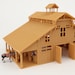 Small Miniature Old West Livery Stables N-scale 1:150 Wood - Etsy