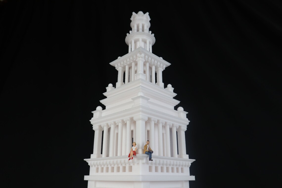 Miniature Clock Tower HO Scale for Train Model White - Etsy