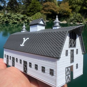 Miniature COLOR N-scale Ranch Barn #1 Built Assembled Old West - Etsy
