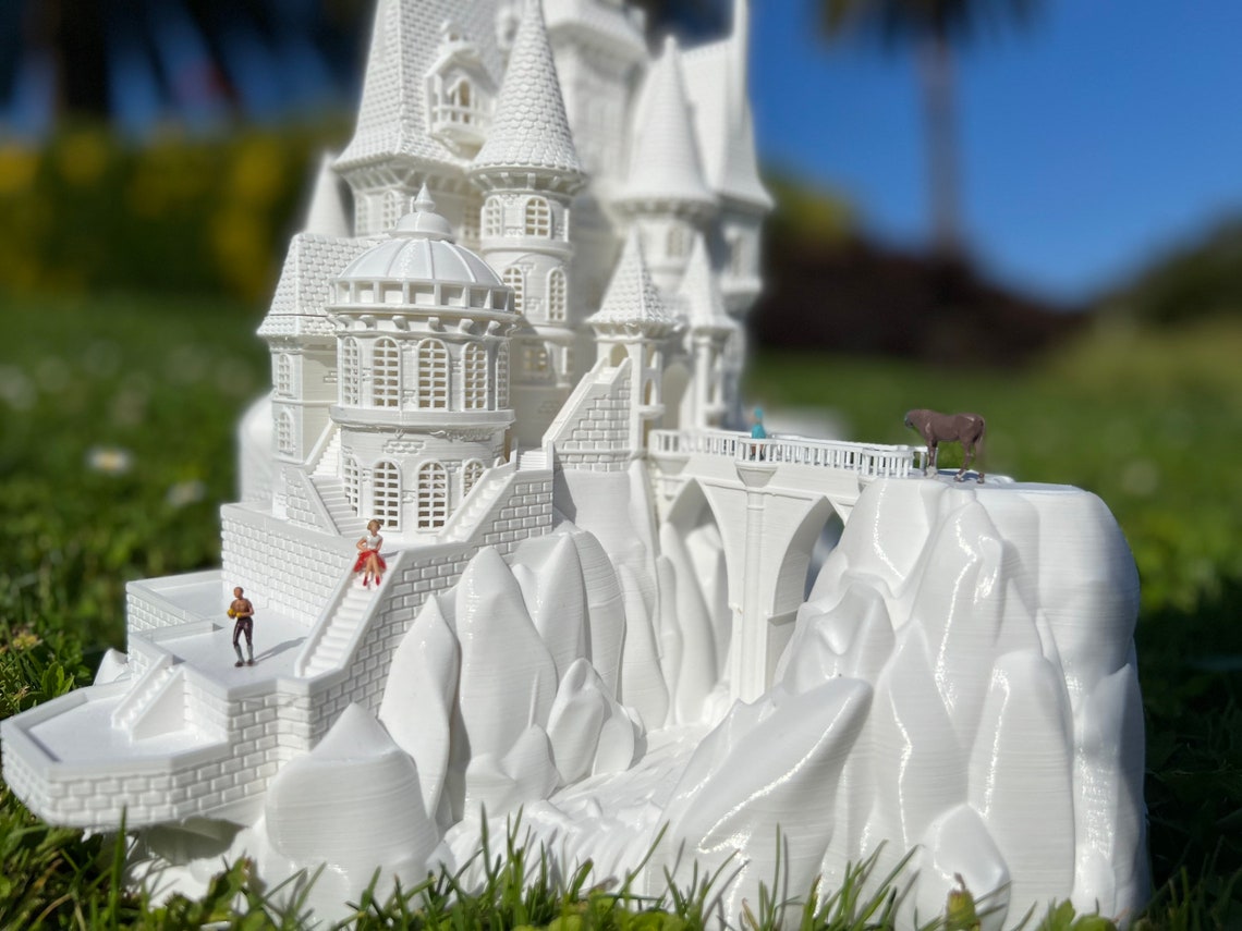 Large Beast Castle HO 1/87 Scale House Beauty - Etsy